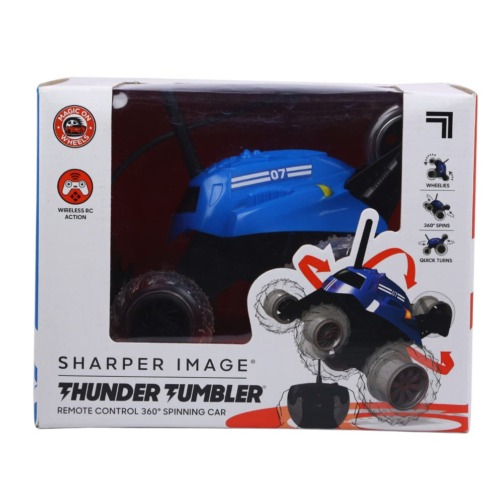 Sharper Image Thunder Tumbler Spinning Stunt Remote Controlled Car ...