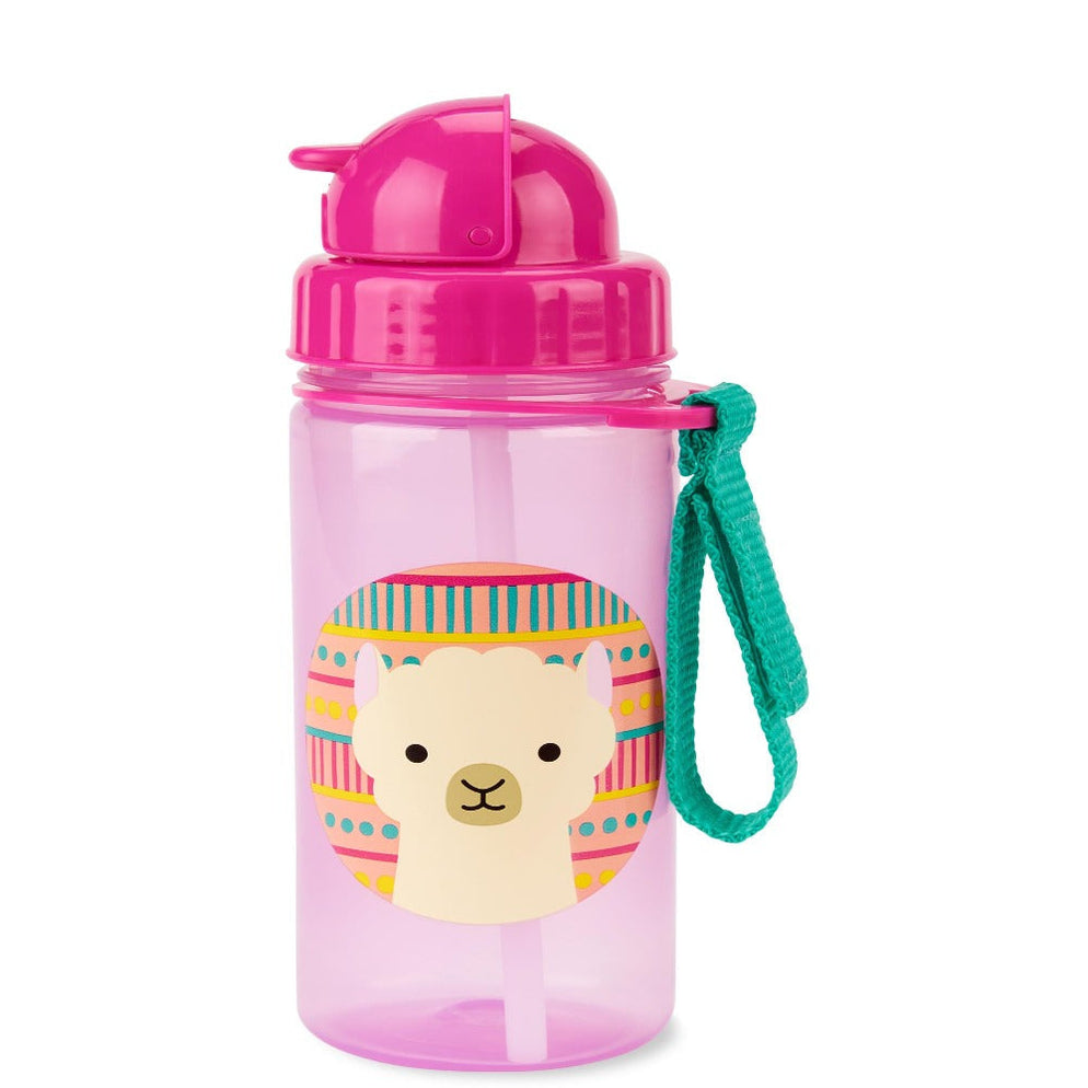 Skip Hop Zoo Straw Bottle with an Easy Grab Strap -13 Oz — Toycra