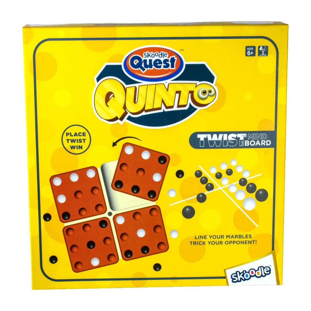 Skoodle Quest Quinto Brain Puzzle And Strategy Board game — Toycra