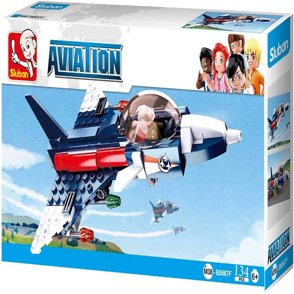 Sluban M38-B0667F Aviation Performance Plane Building Bricks — Toycra
