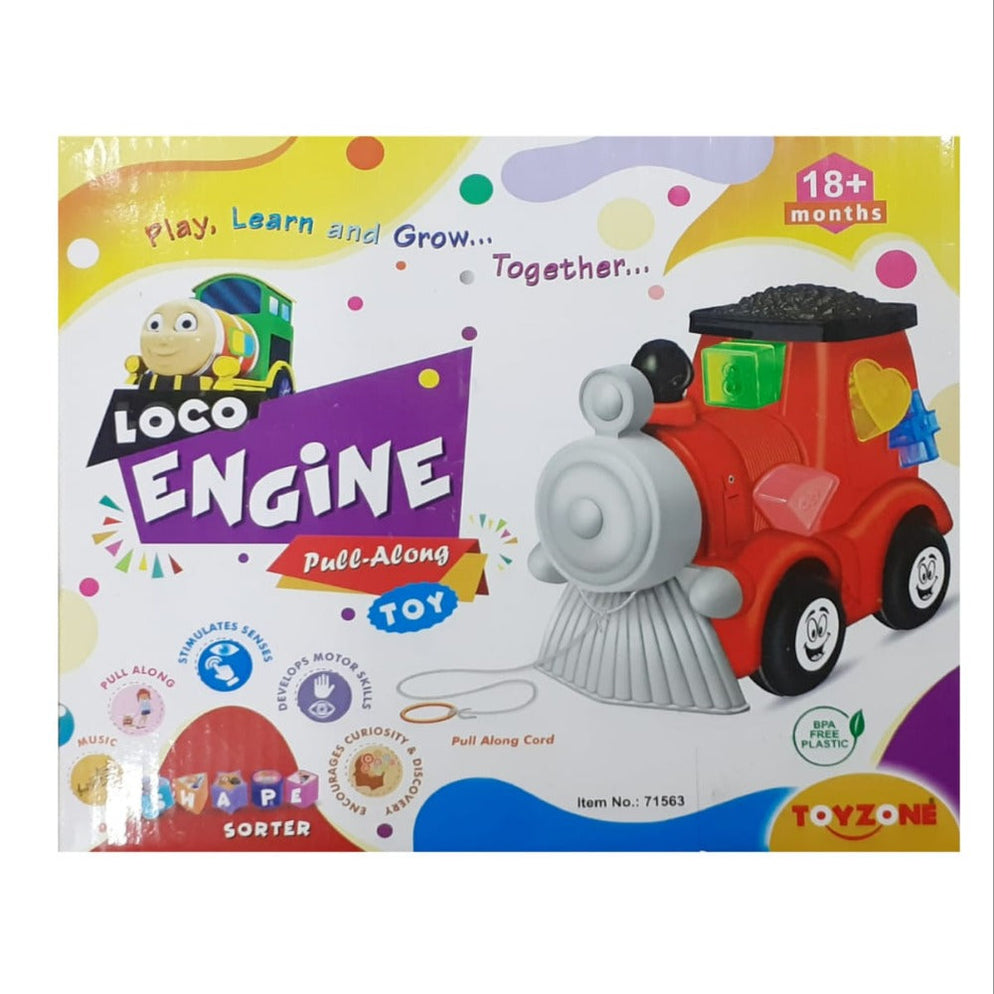 Toyzone Loco Engine Pull Along Toy — Toycra